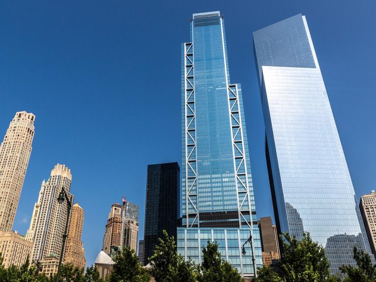 Elegantes Hchste Gebude New York Bildnull